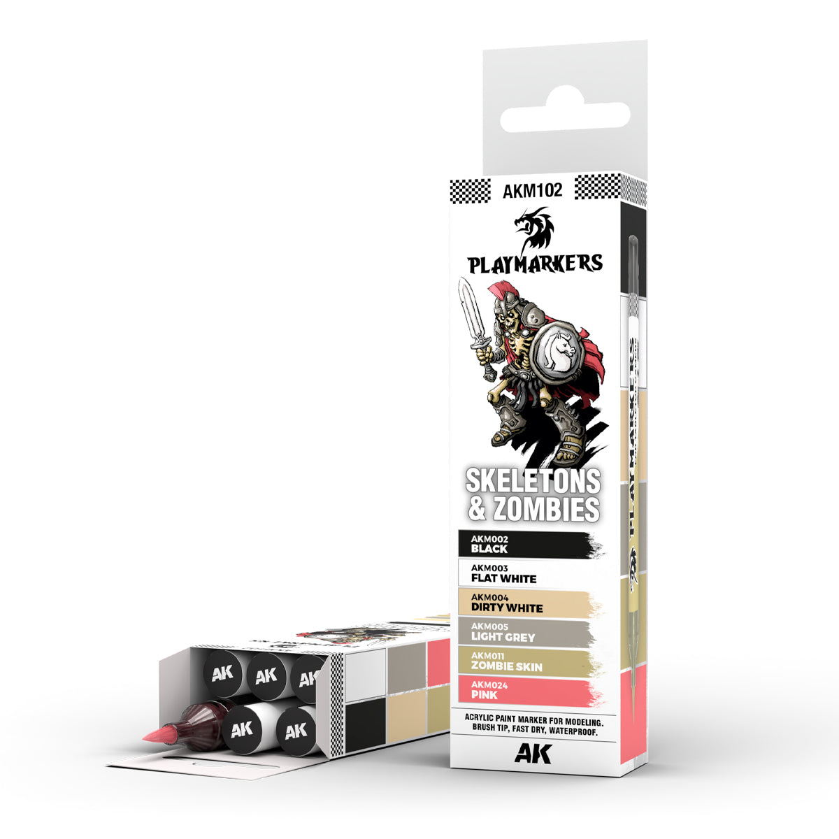 AK Interactive Playmarkers Set - Skeletons & Zombies (6 Ref.) – USA ...