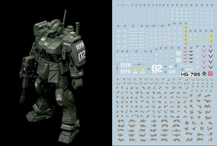 C81 HGUC GM Spartan Decal Sheet– USA Gundam Store