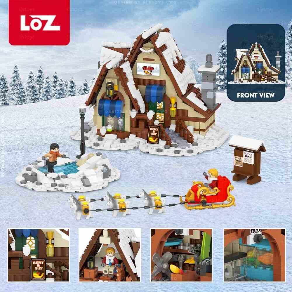 LOZ Winter Village 2196 Santa Claus Sled Shop– USA Gundam Store