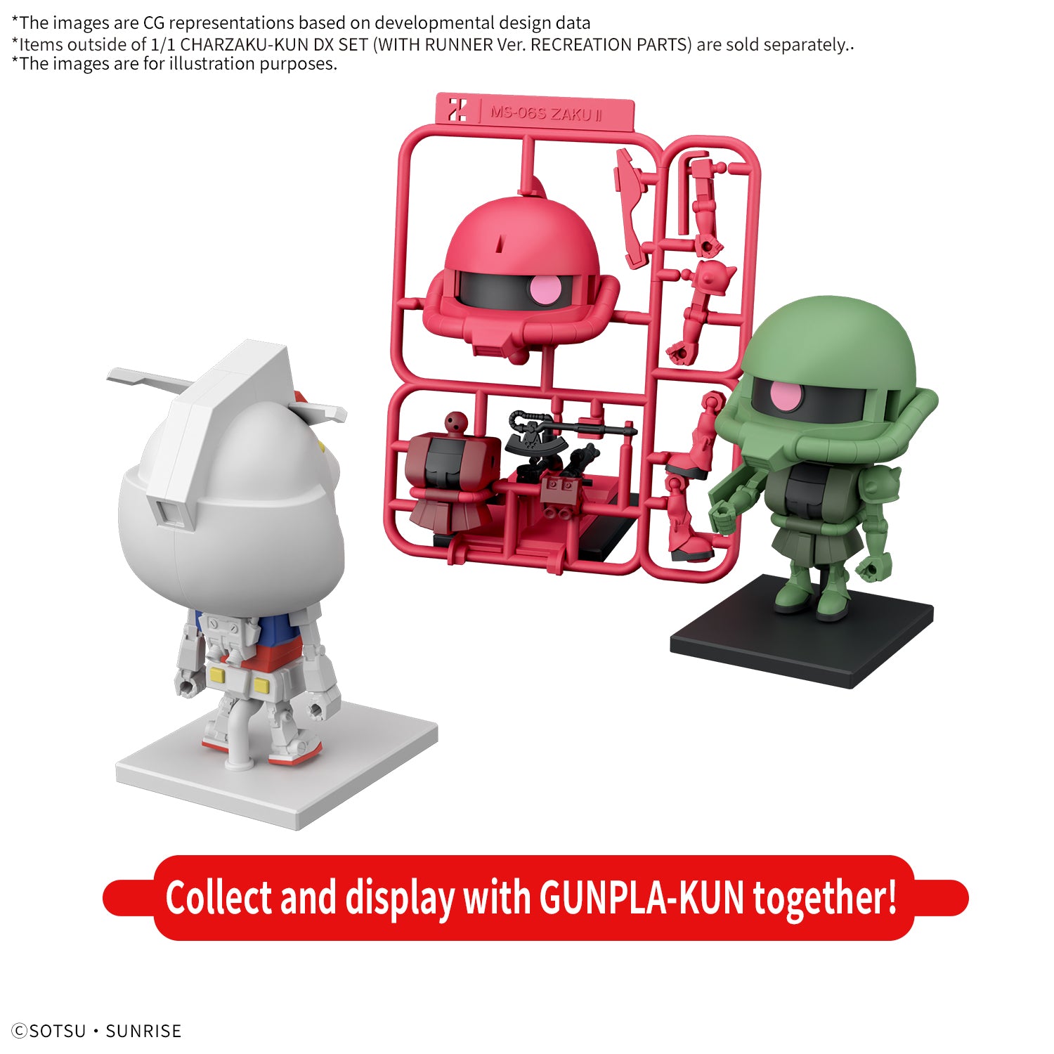 Mobile Suit Gundam Gunpla-kun Model Series Char's Zaku-kun (Runner Ver ...