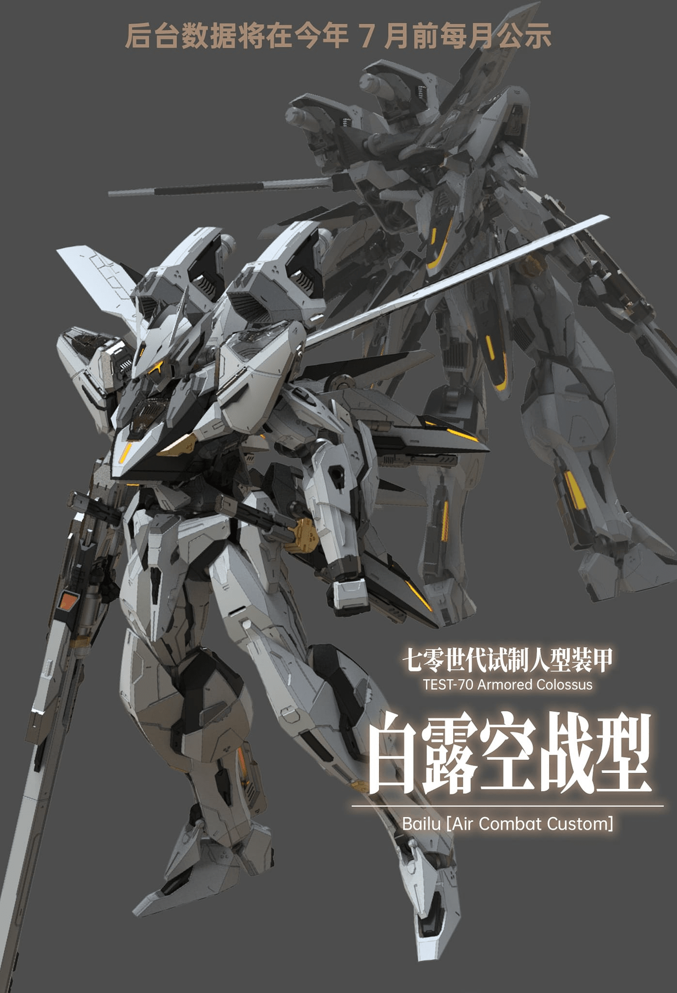 Armored Colossus TEST-70 Bailu Air Combat Model Kit – USA Gundam Store