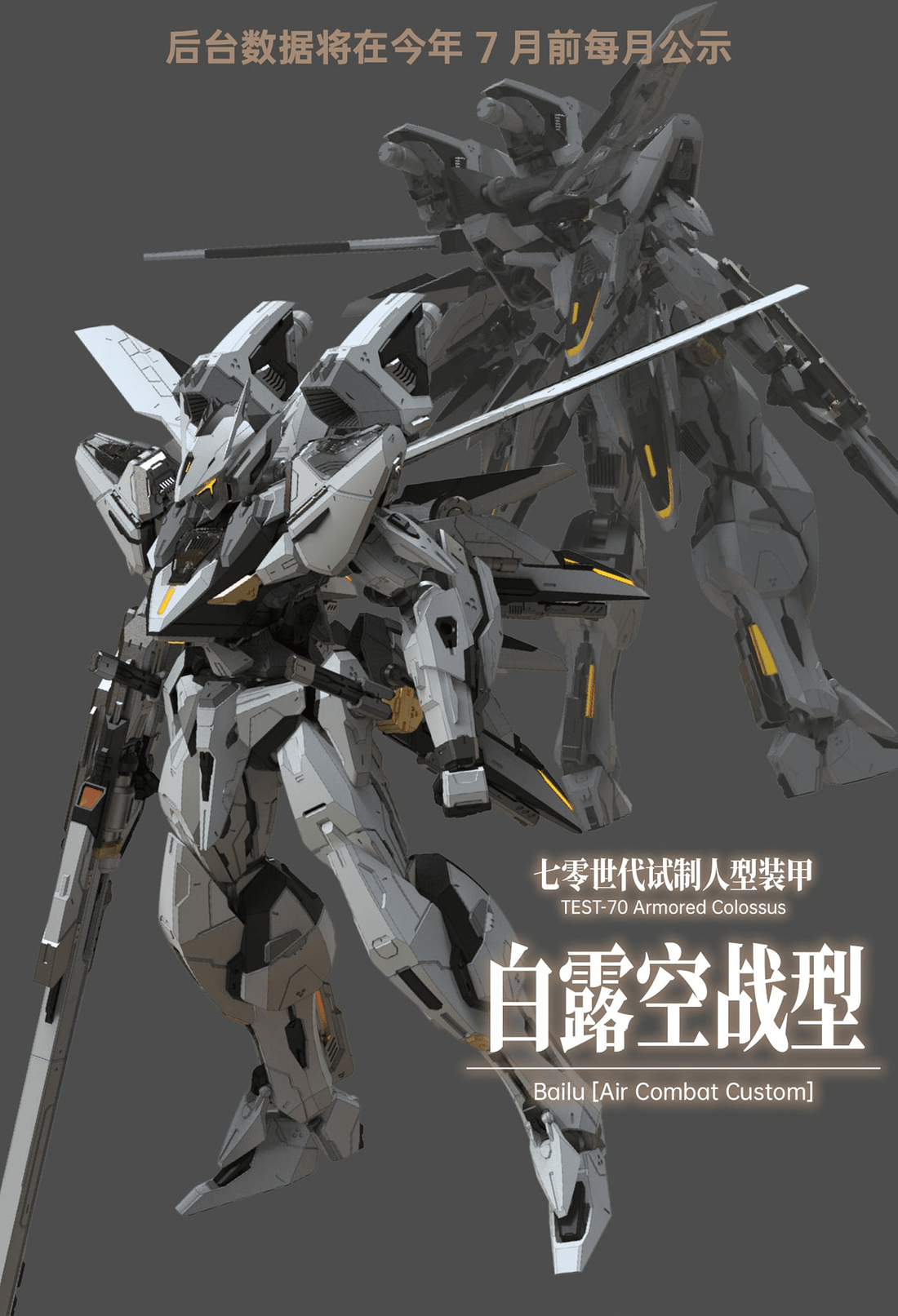 Armored Colossus TEST-70 Bailu Air Combat Model Kit – USA Gundam Store