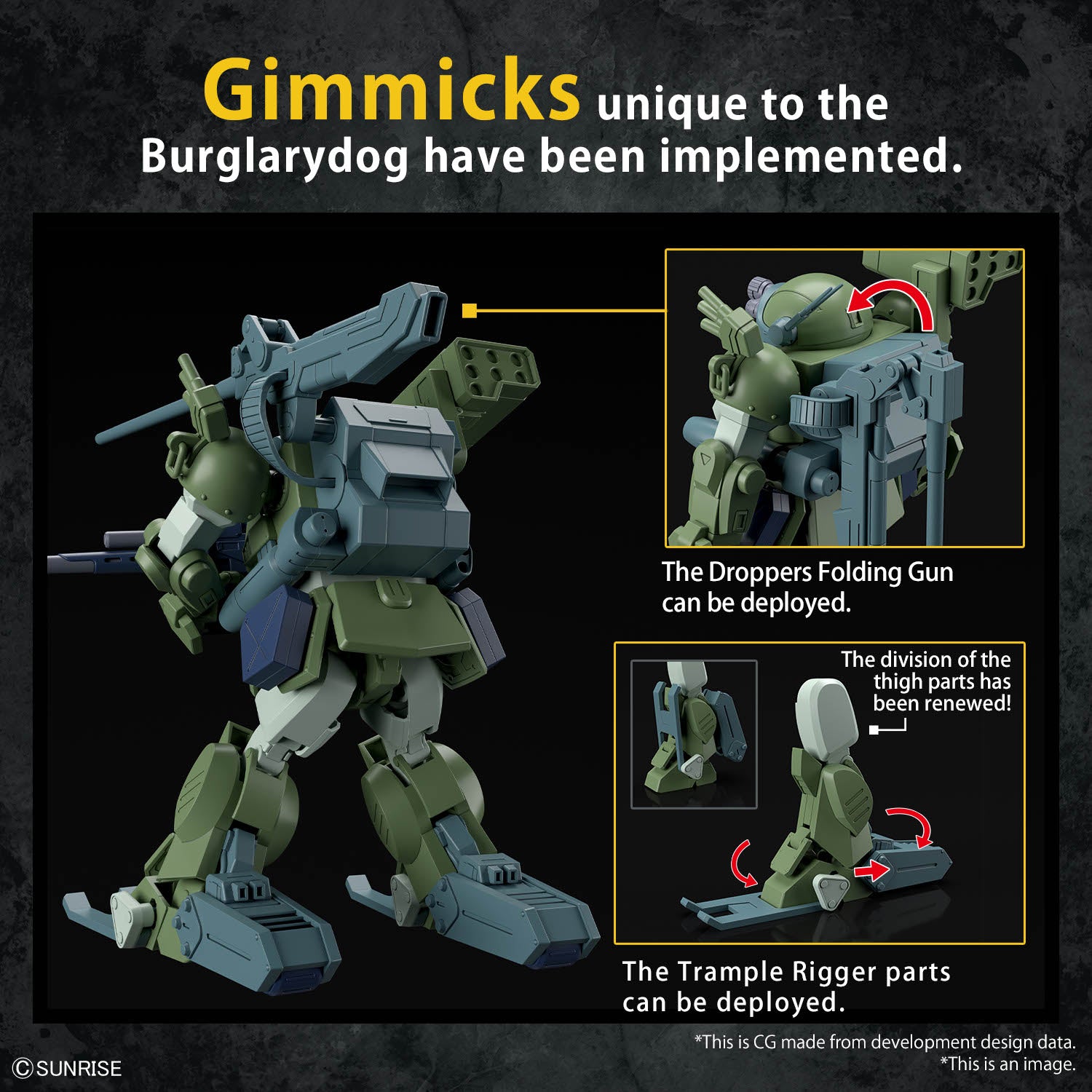 Armored Trooper Votoms Brilliantly Shining Heresy HG Burglary Dog Mode ...