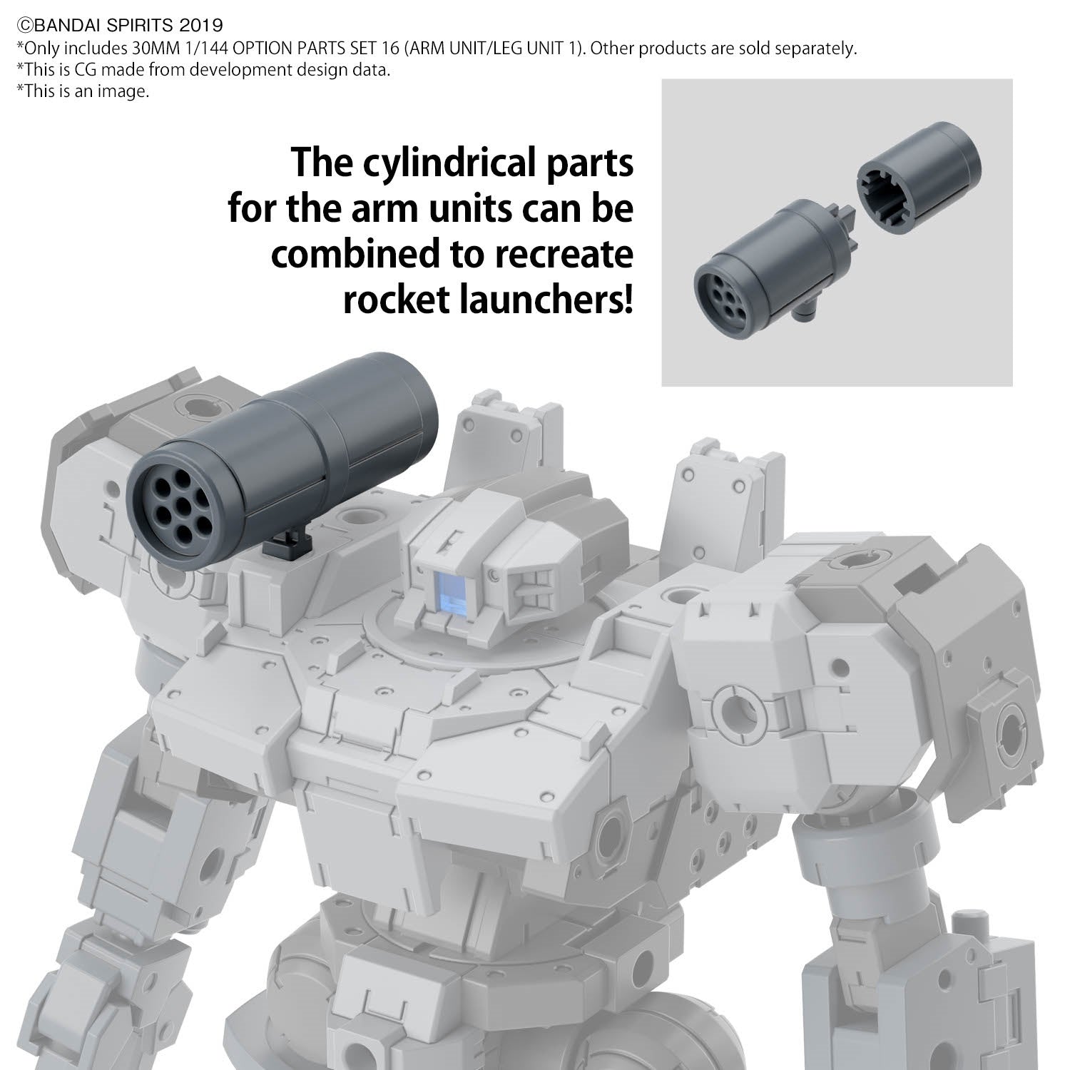 30 Minutes Missions Option Parts Set 16 (Arm Unit/Leg Unit 1) 1/144 Sc ...