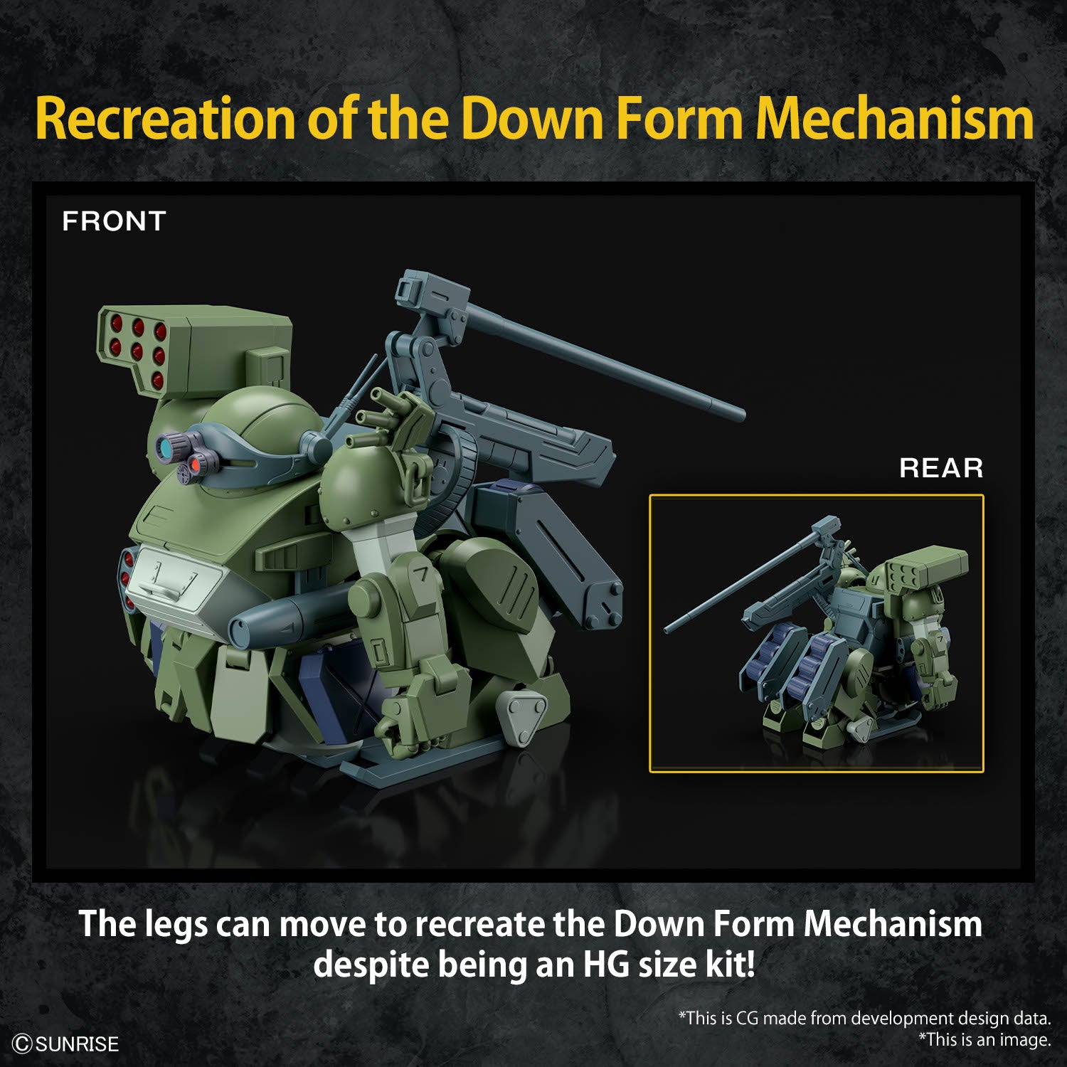 Armored Trooper Votoms Brilliantly Shining Heresy HG Burglary Dog Mode ...