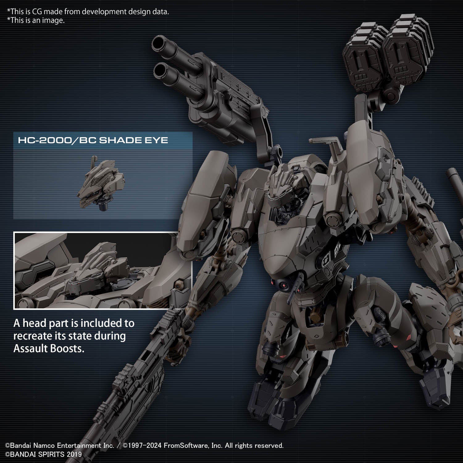 30MM Armored Core VI Fires of Rubicon RaD CC-2000 Orbiter Nightfall Mo ...