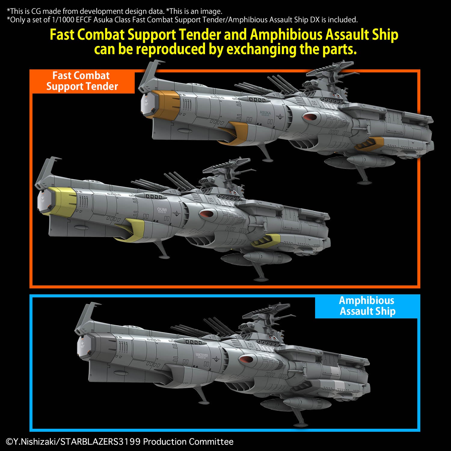 Be Forever Yamato REBEL 3199 Earth Defense Force Asuka Class Supply Ca ...