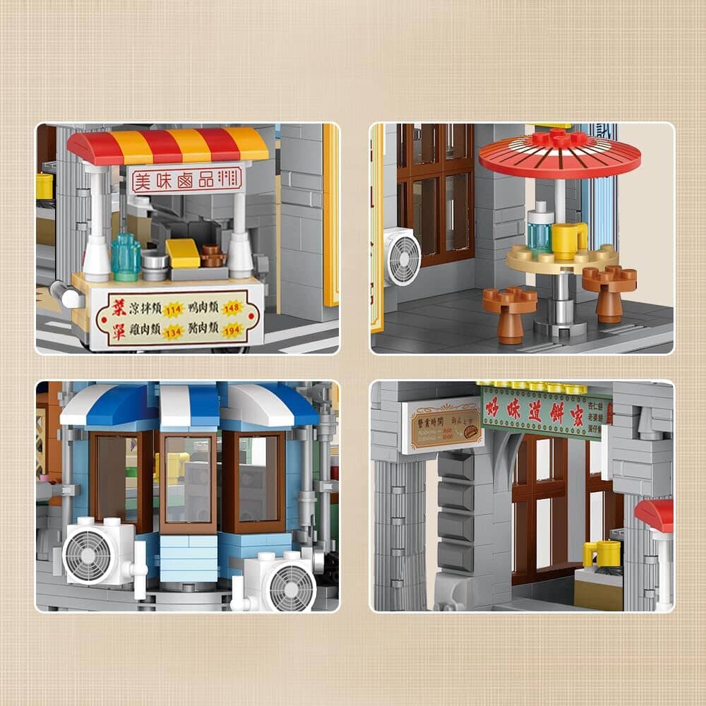 LOZ Ideas 1052 Corner Commercial Building – USA Gundam Store