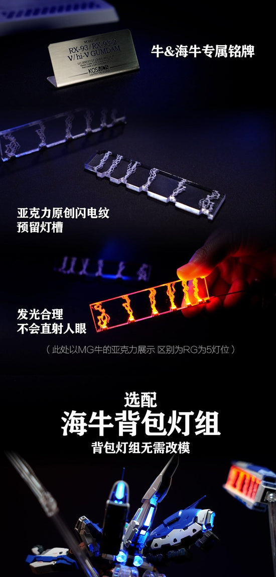 KOSMOS LED Upgrade for RG Hi Nu – USA Gundam Store