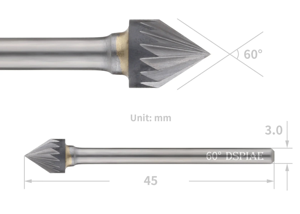 DSPIAE CT-A60 60 Degree Conical Bit – USA Gundam Store