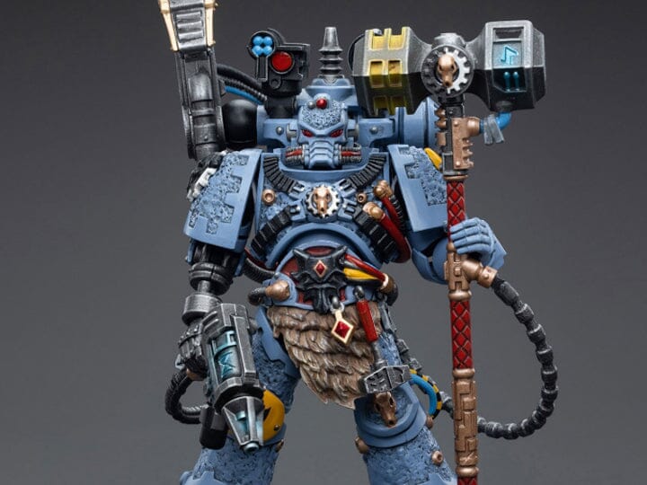 Warhammer 40K Space Wolves Iron Priest Jorin Fellhammer 1/18 Scale Fig ...