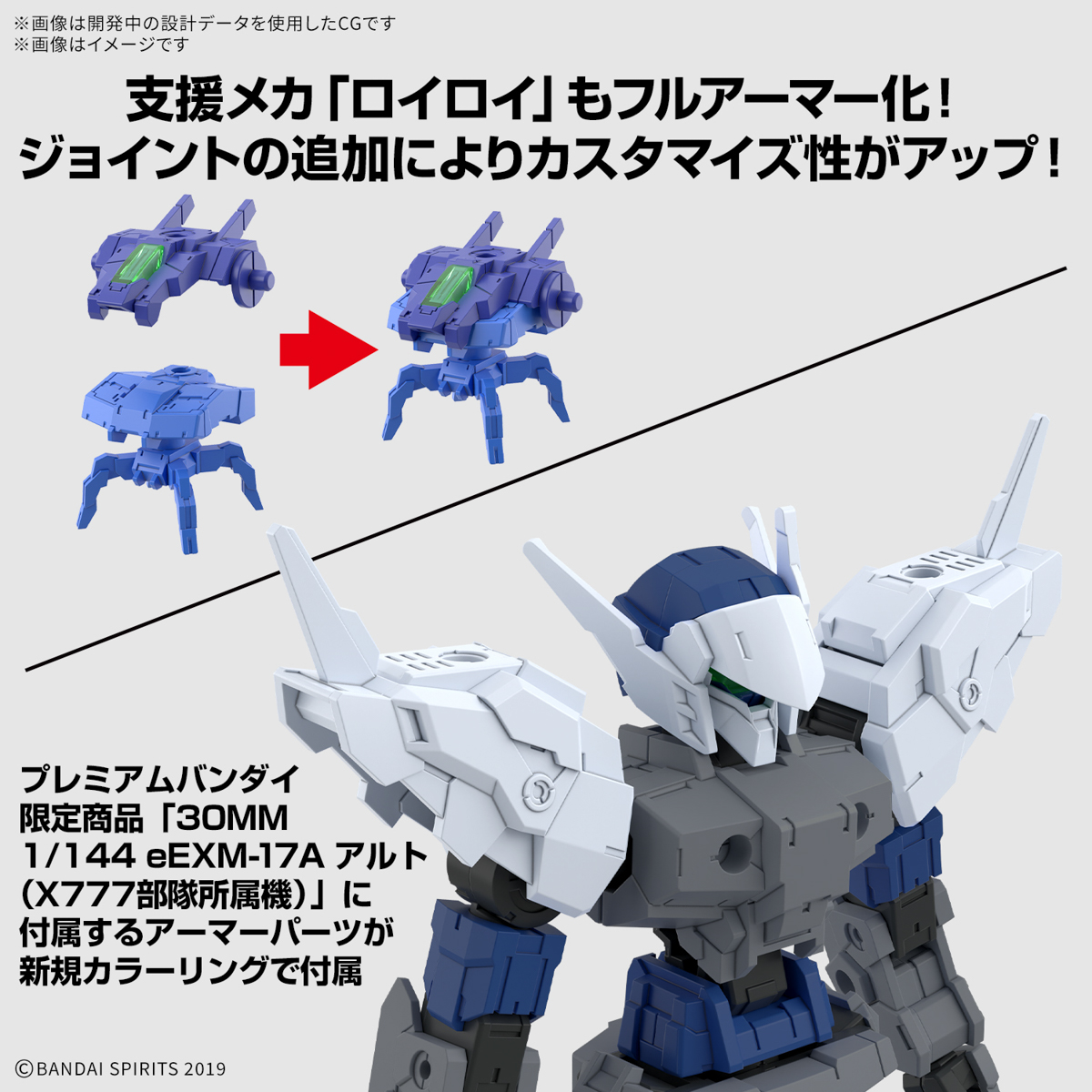 30 Minutes Missions eEXM-17FA Full Armor Alto 1/144 Scale Model Kit ...