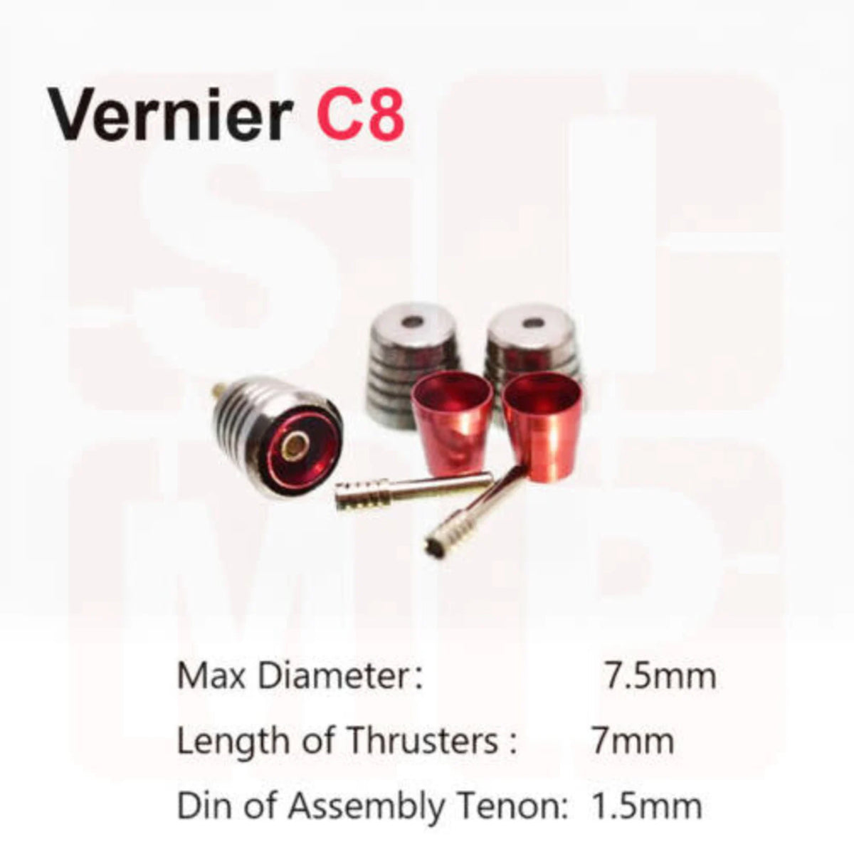 SIM07-00-C8 SIMP Model Metal Vernier C8 (Red) – USA Gundam Store