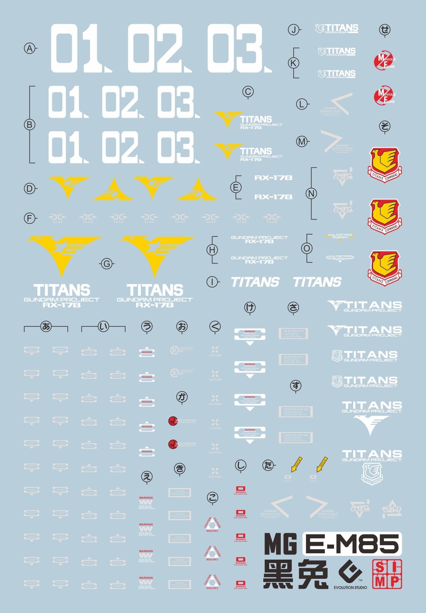 Gundam Decals
