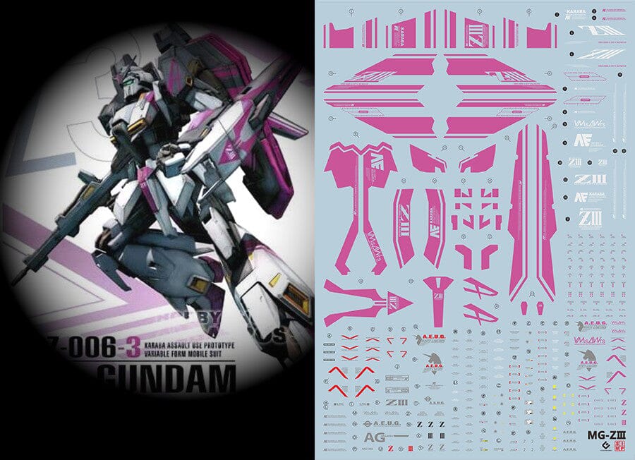E58 MG Zeta Gundam III (Magenta) Decal Sheet– USA Gundam Store