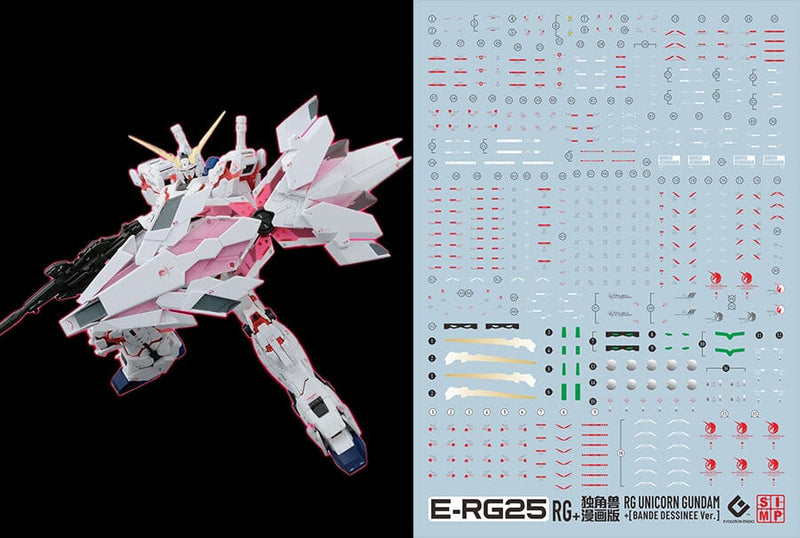 C17 RG Unicorn Gundam Decal Sheet– USA Gundam Store