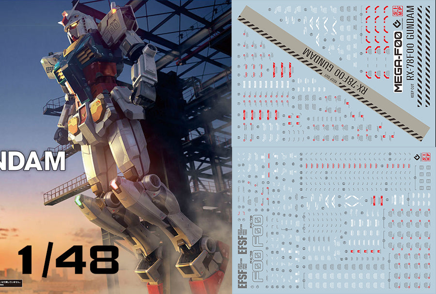 D19 Mega Size 78F0(Extrem Clear) Decal Sheet – USA Gundam Store