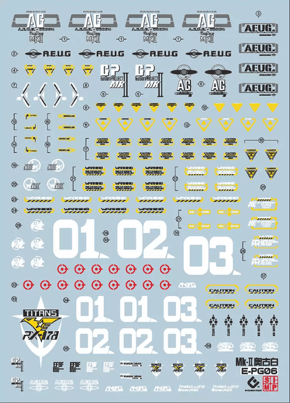 D26 PG RX-78-178 Gundam MK-II Water Slide Decal – USA Gundam Store