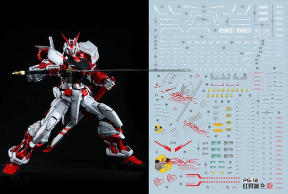 D30 PG Red Astray Gundam Decal Sheet – USA Gundam Store