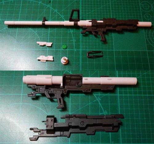 Magictoys MS Weapon set sniper rifle submachine gun for MG 1/100 Gunda ...