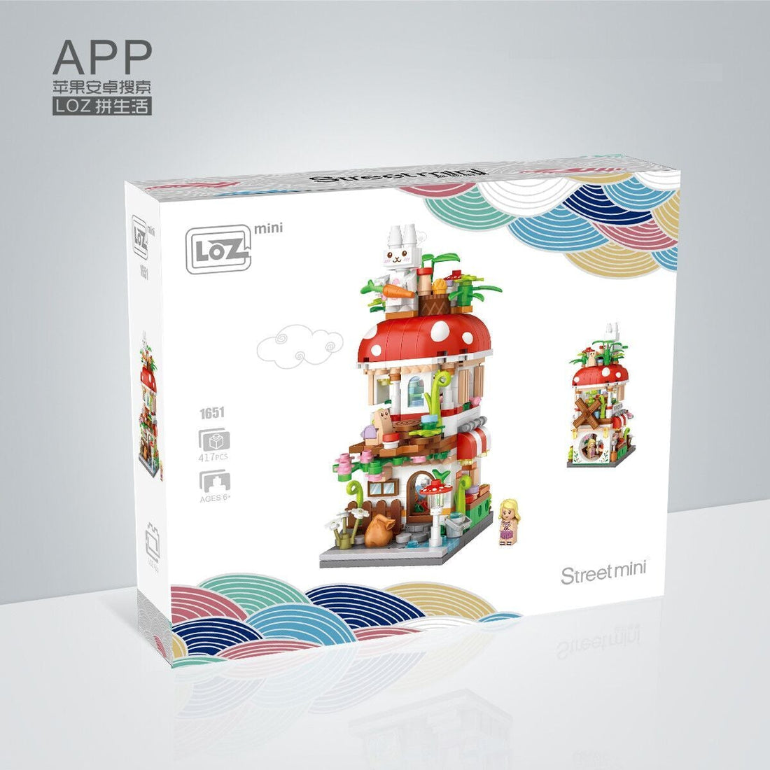 LOZ Architecture Mini Blocks 1651 Mushroom House – USA Gundam Store