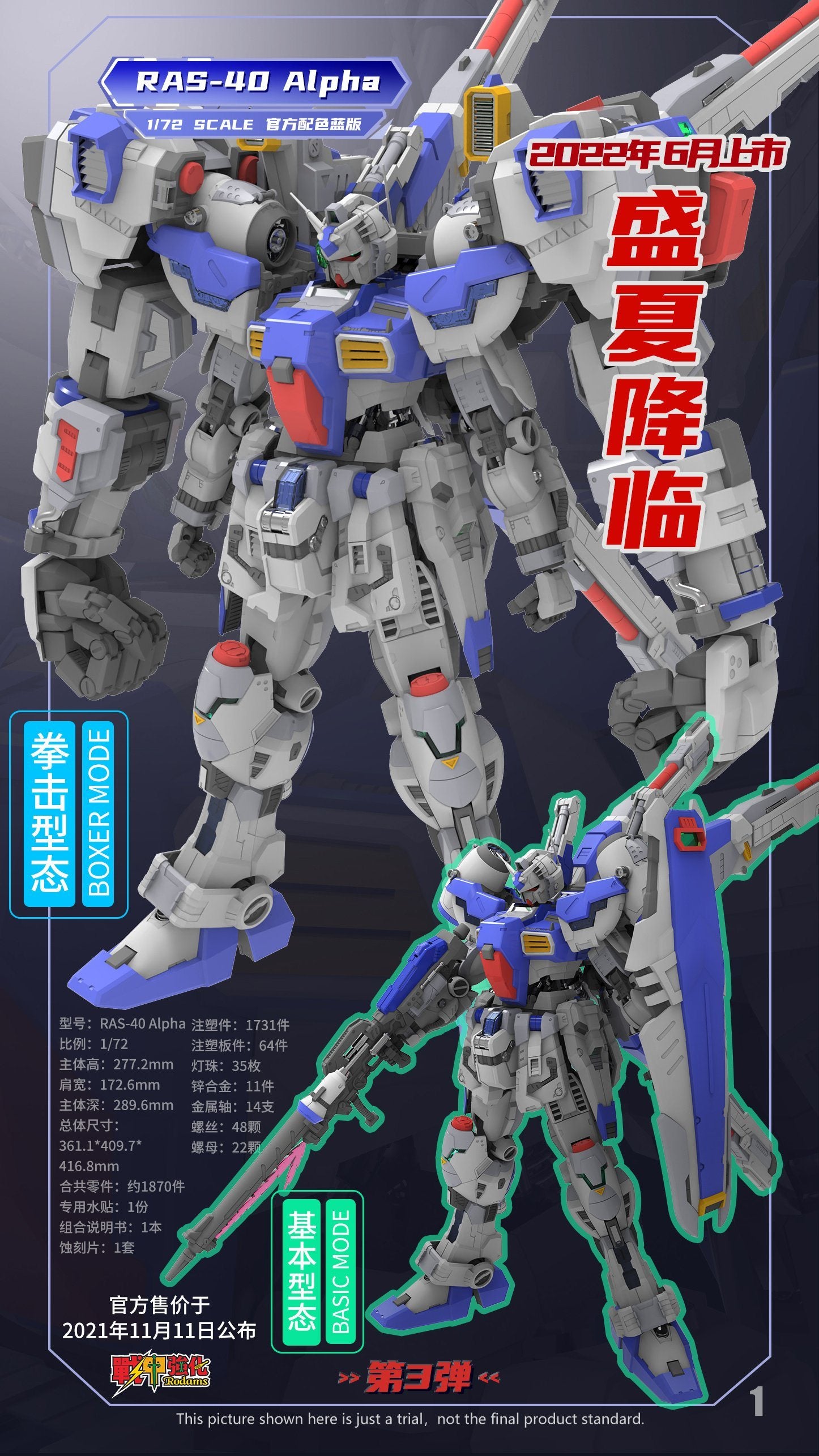 1/72 RAS-40 Alpha Boxer Type Mechanicore GP04 – USA Gundam Store