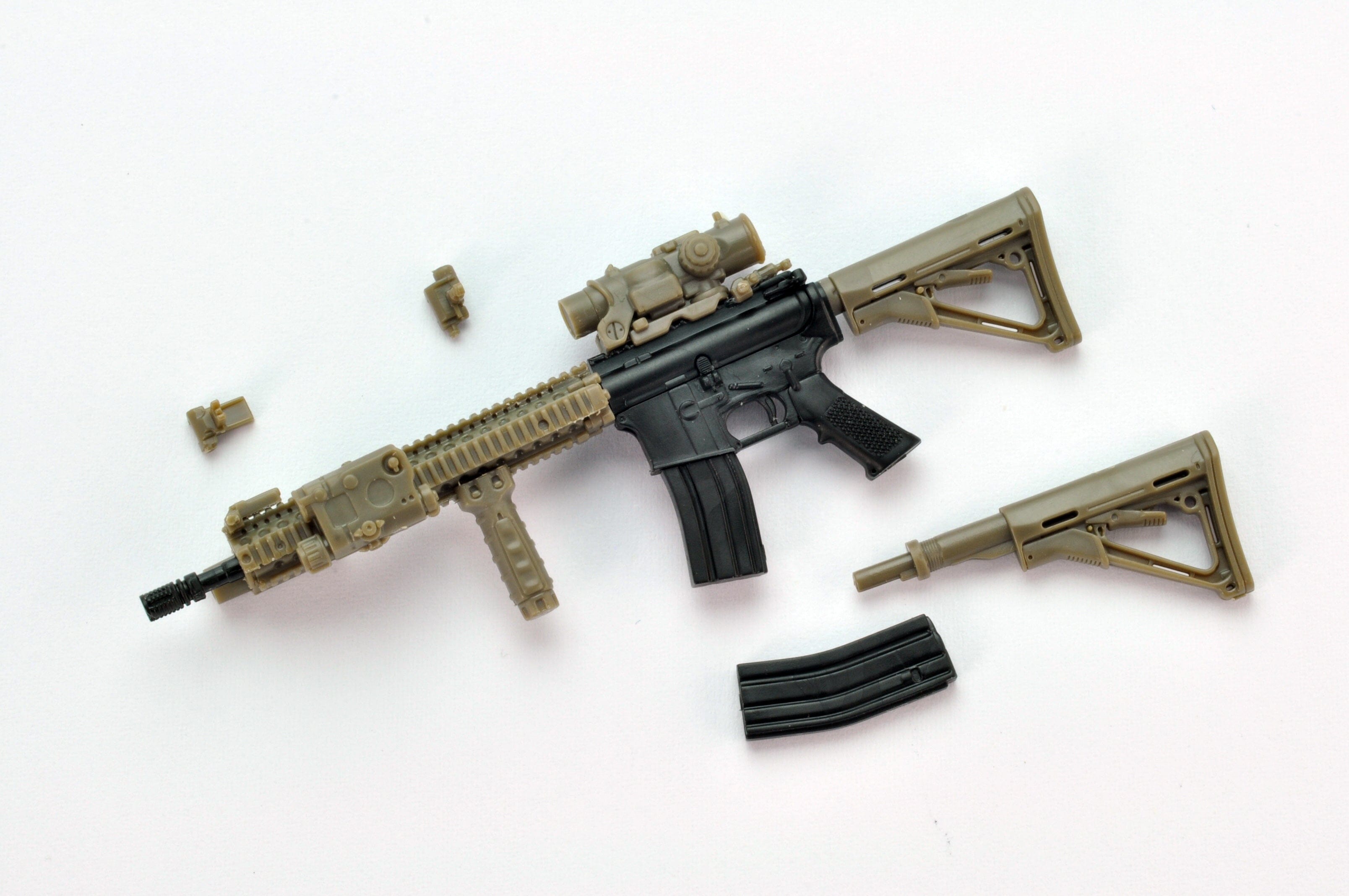 Little Armory LA037 M4A1 SOPMOD BLOCK 2 Type 1/12 Scale Accessory Set ...