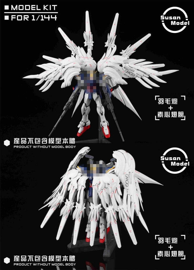 [SU016-A] Susan Models 1/144 RG Wing Gundam Snow White Wings and Canno ...