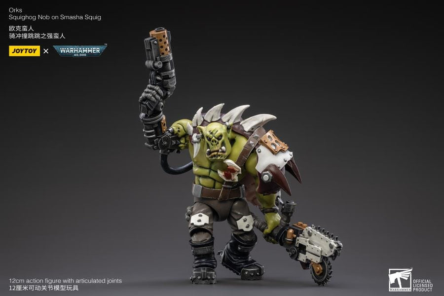 Warhammer 40K Orks Squighog Nob On Smasha Squig 1/18 Scale Figure Set ...