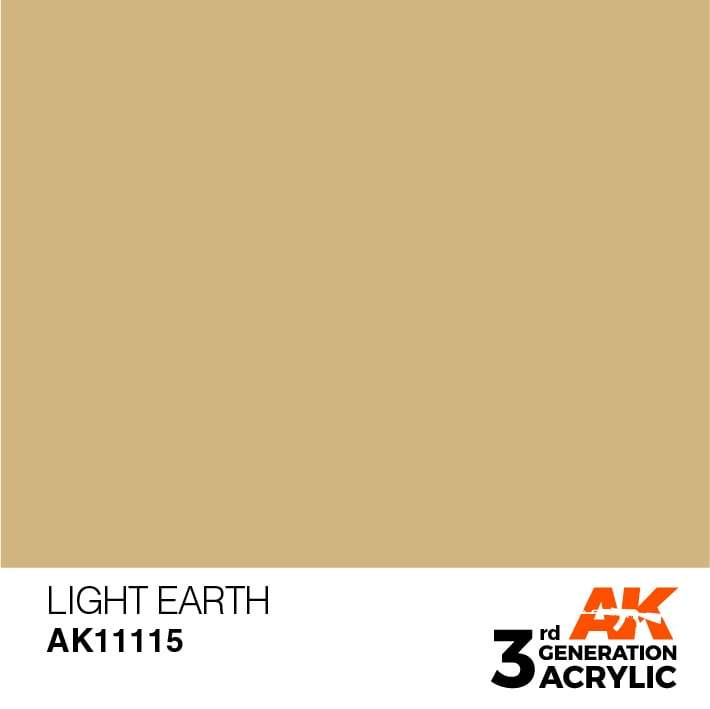 AK Interactive Light Earth 3G Acrylic Paint 17ml Bottle – USA Gundam Store