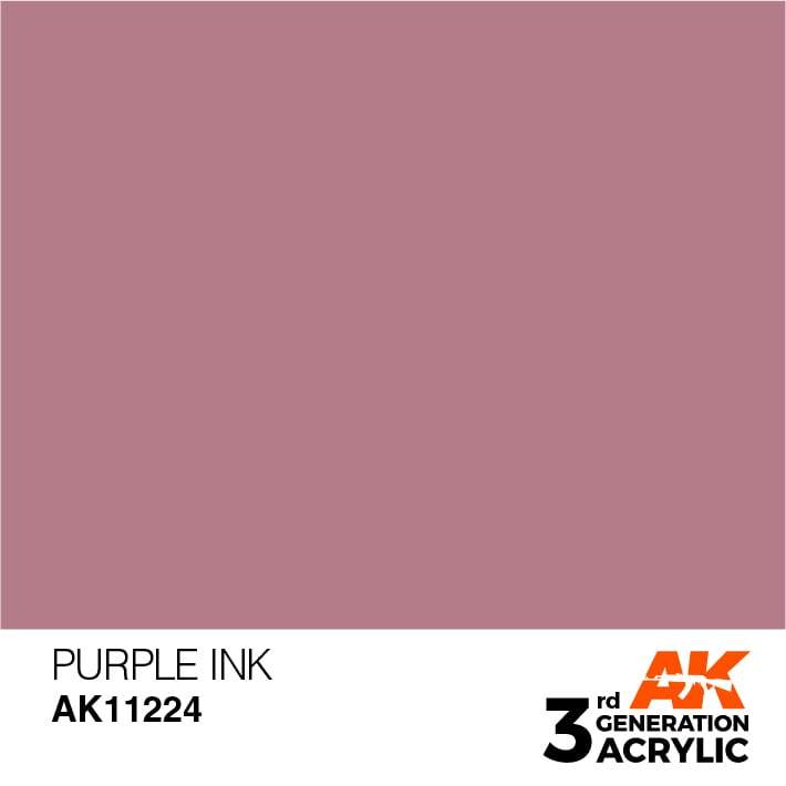 AK Interactive 3rd Gen Acrylic Cardinal Violet INK 17ml – USA Gundam Store