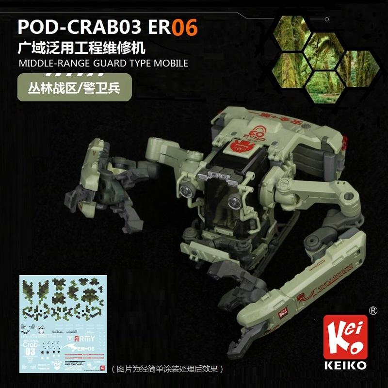 Space POD CRAB03 ER06 Green Space Construction/Industrial Mobile Model – USA Gundam Store
