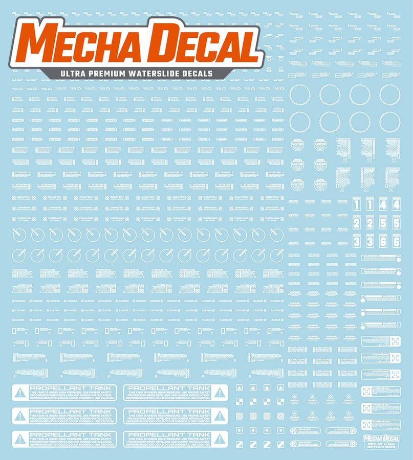 Mecha Decal 002-W USA Gundam x Child of Mecha CARTOGRAF 1/144– USA ...