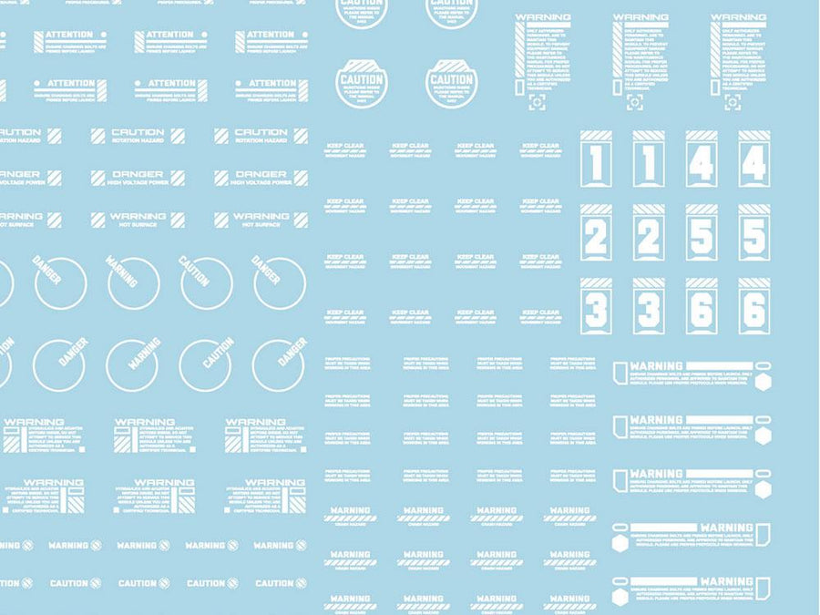 Mecha Decal 002-W USA Gundam x Child of Mecha CARTOGRAF 1/144– USA ...