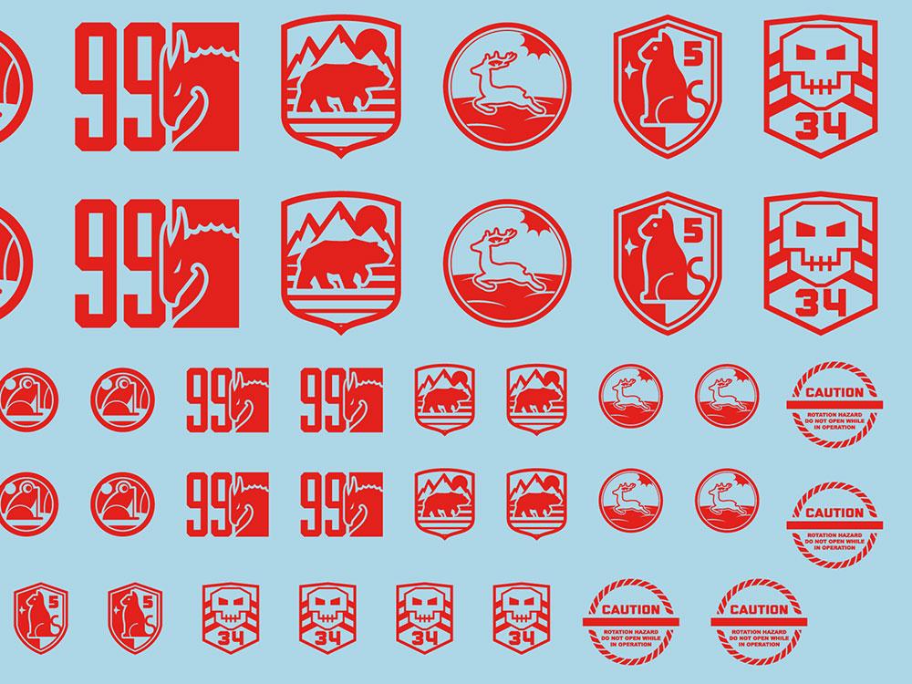 Mecha Decal 003-R USA Gundam x Child of Mecha CARTOGRAF 1/100– USA ...