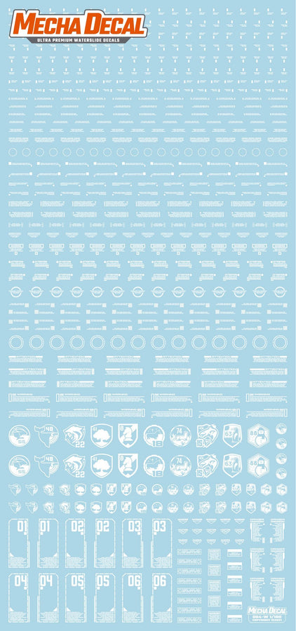 Mecha Decal 004-W CARTOGRAF 1/100– USA Gundam Store