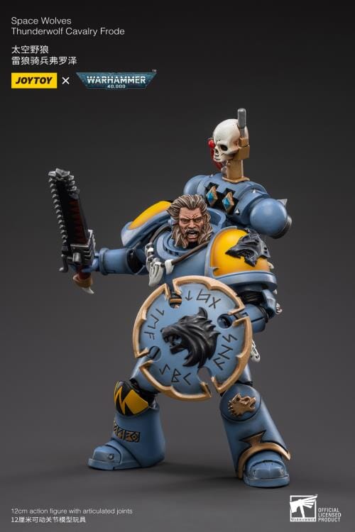 Warhammer 40K Space Wolves Thunderwolf Cavalry Frode 1/18 Scale Figure ...
