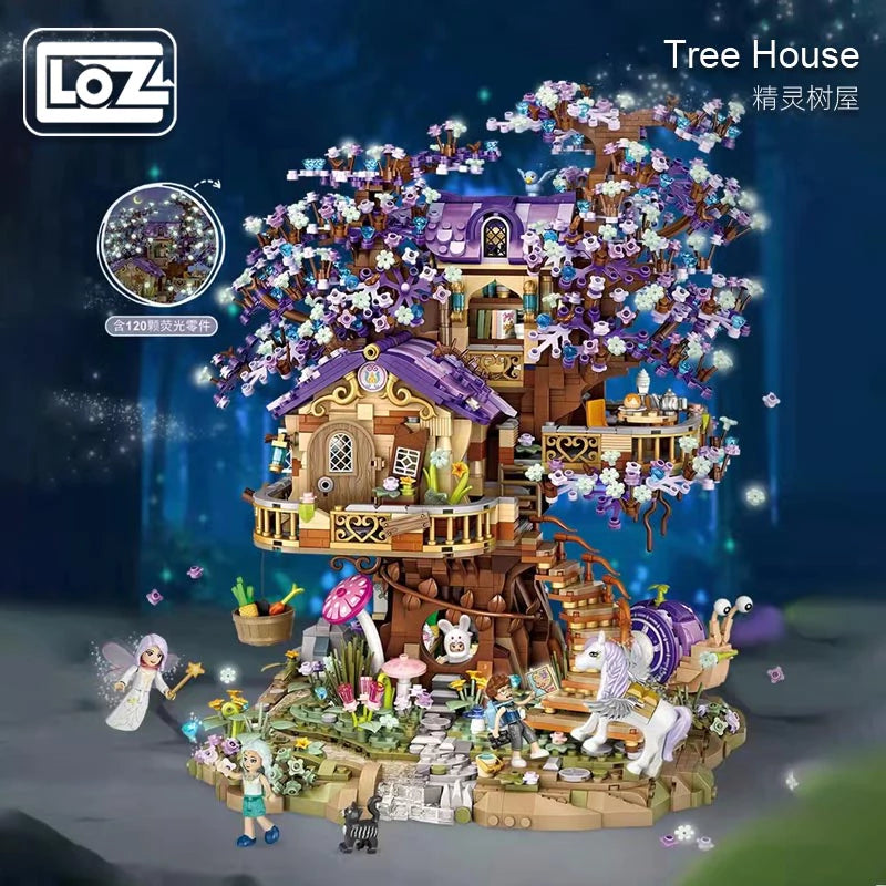 LOZ Architecture Mini Blocks 1065 Elf Tree House – USA Gundam Store