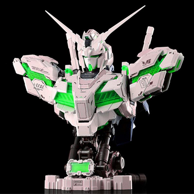 KNL HOBBY Gundam 1/35 RX-0 Unicorn Bust NT-D System full psycho-frame ...