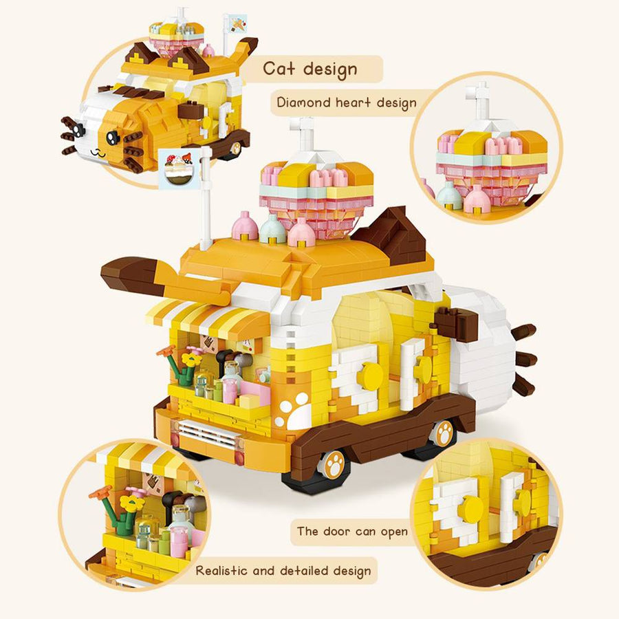 LOZ IDEAS Mini Block 9260 Cat Car Building Set– USA Gundam Store