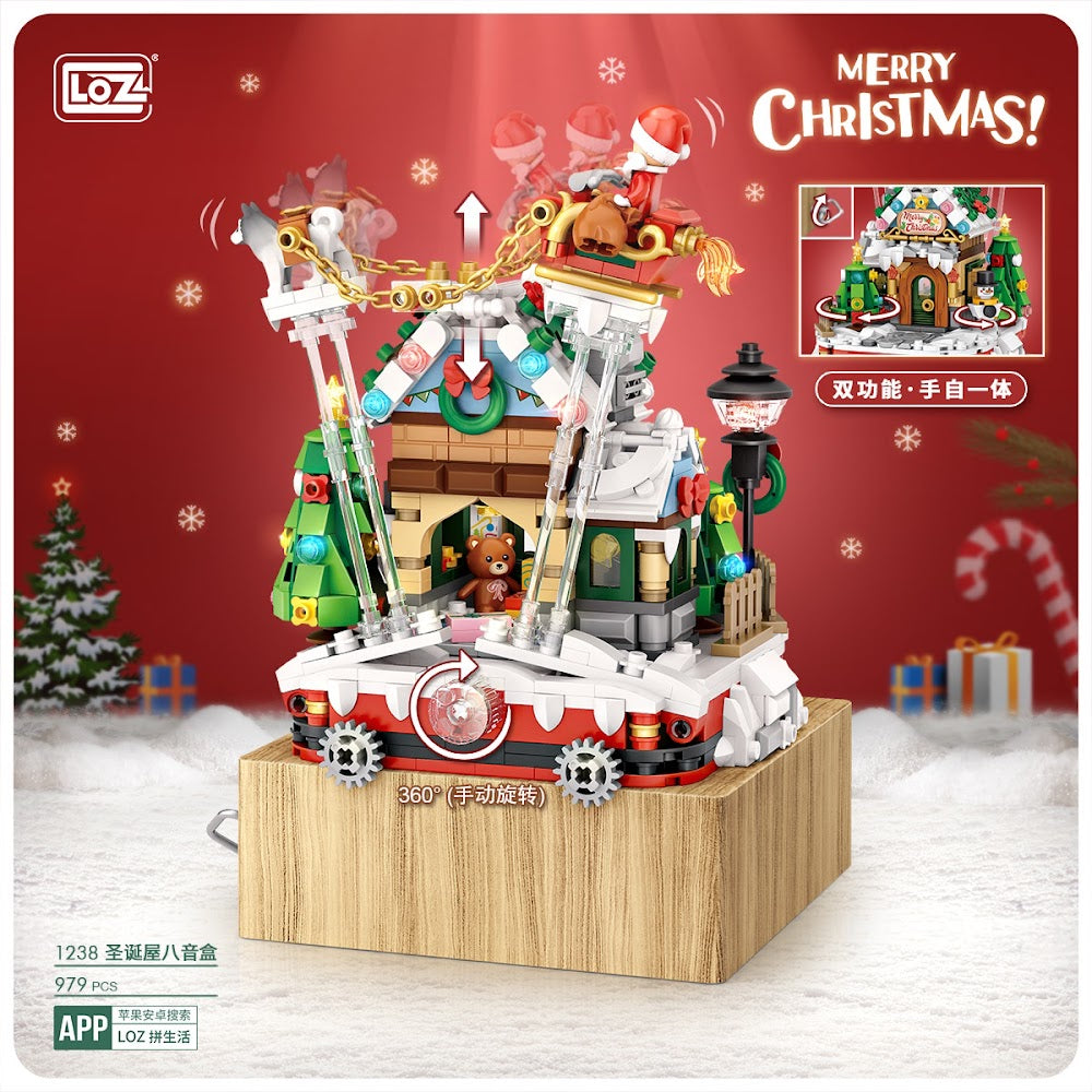 LOZ Music Box 1238 Christmas House – USA Gundam Store