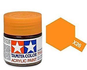 Tamiya Color Clear Orange Mini Acrylic Gloss Finish X-26 – USA Gundam Store